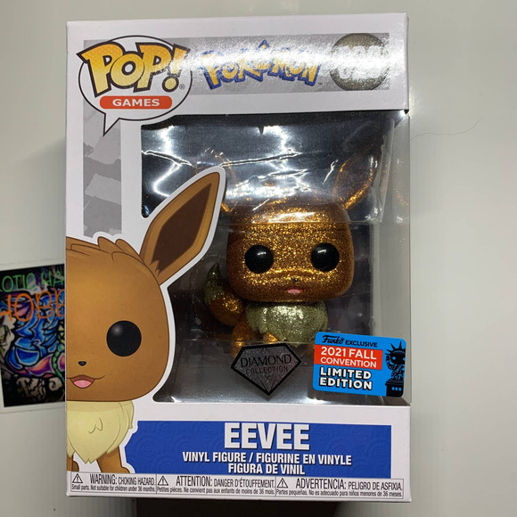 Funko | Toys | Funko Pop Pokemon Eevee Diamond Glitter Shared Sticker ...